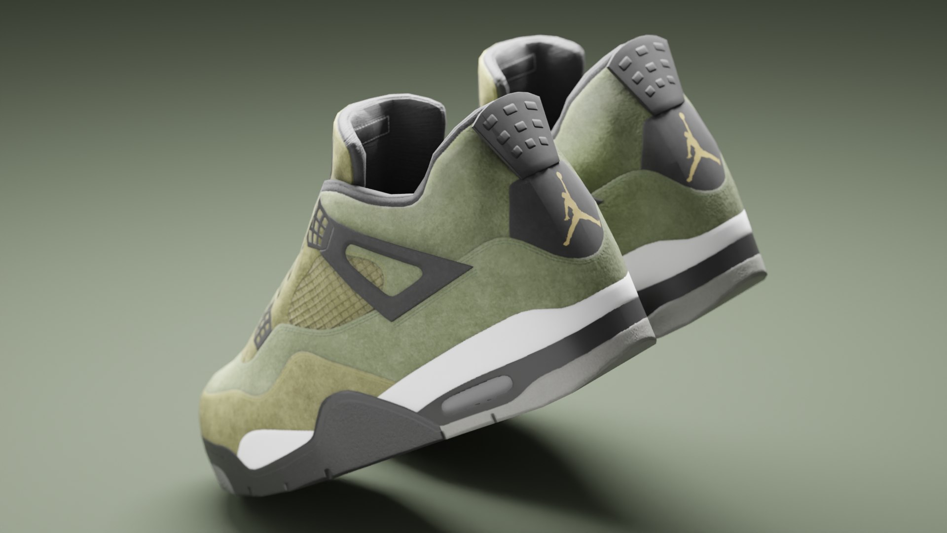 3D Air Jordan 4 Lowpoly - 02 - TurboSquid 2194574