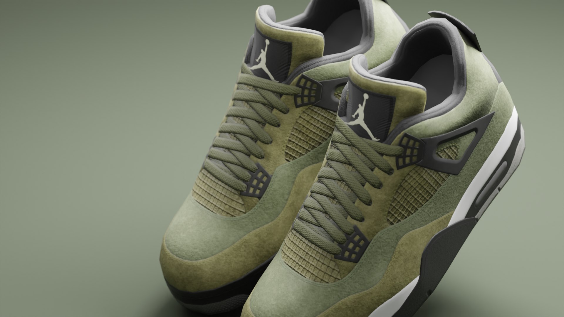 3D Air Jordan 4 Lowpoly - 02 - TurboSquid 2194574