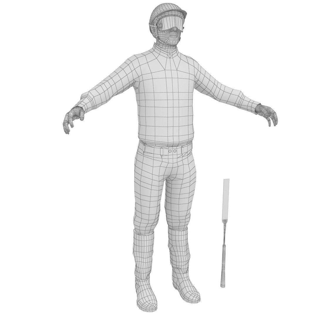Jockey people character 3D - TurboSquid 1299032