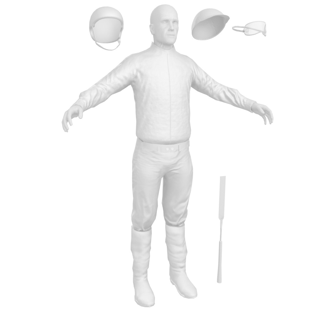 Jockey People Character 3D - TurboSquid 1299032
