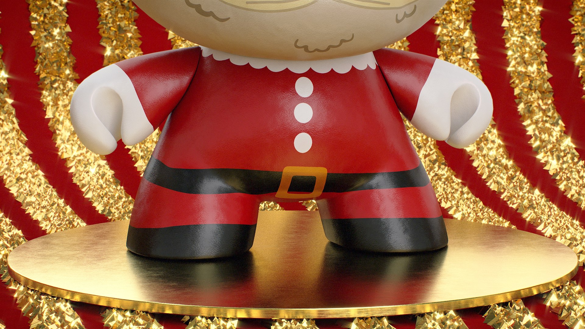 3D Kidrobot Santa Claus 12 Inch Christmas Set Dunny Model - TurboSquid ...