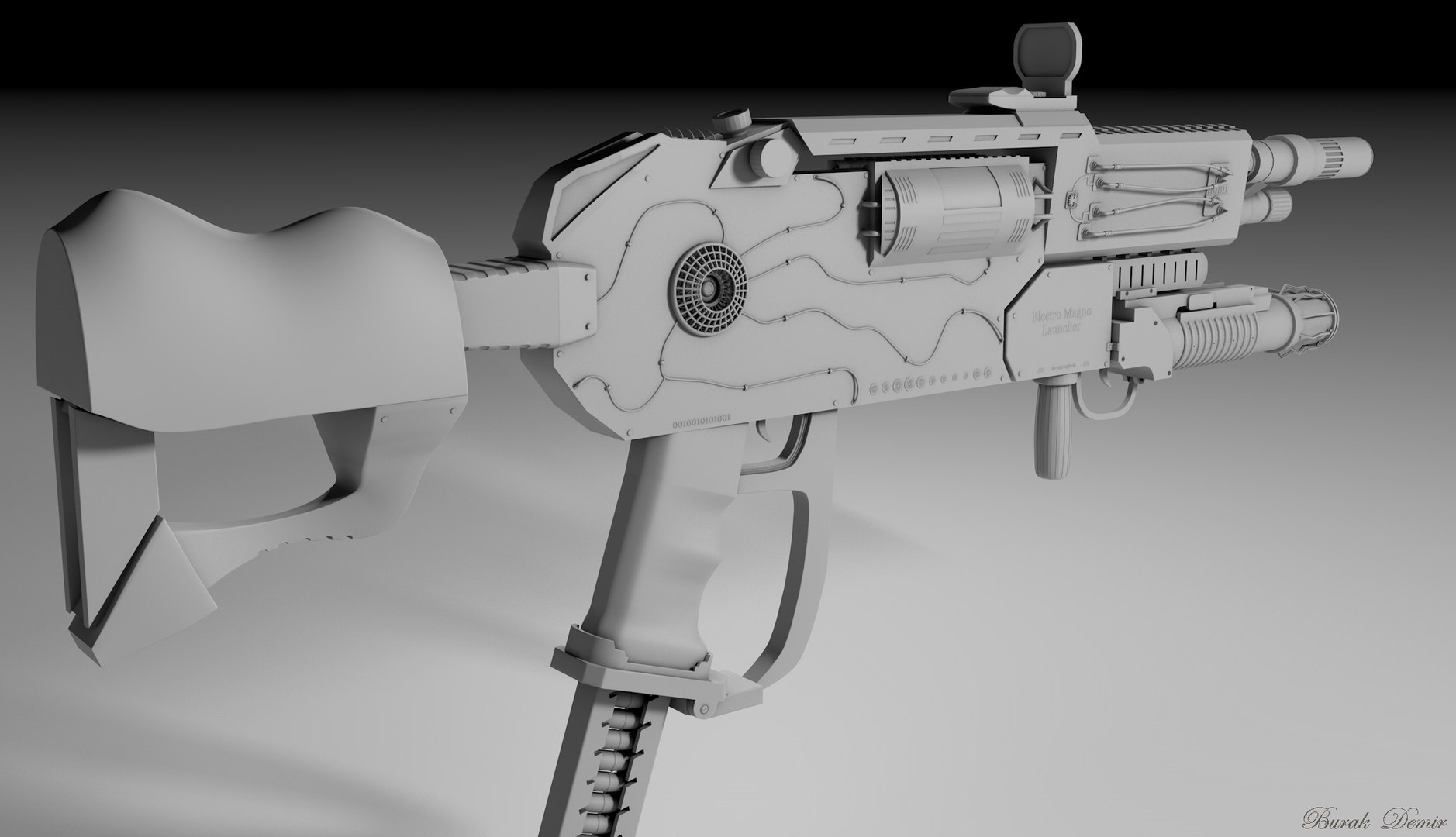 Gun Designed 3d Model