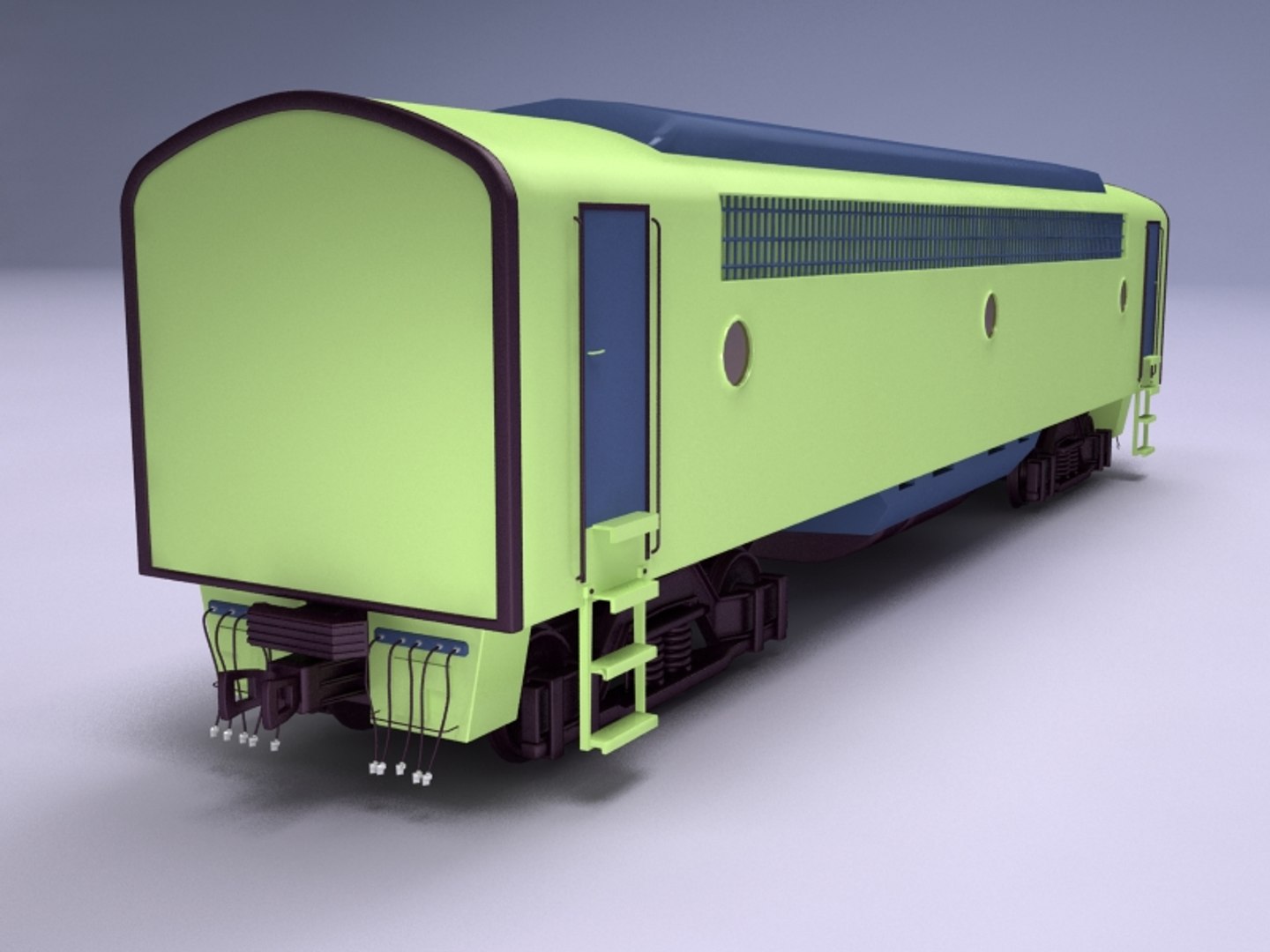 Cargo Train Composition 3d Model