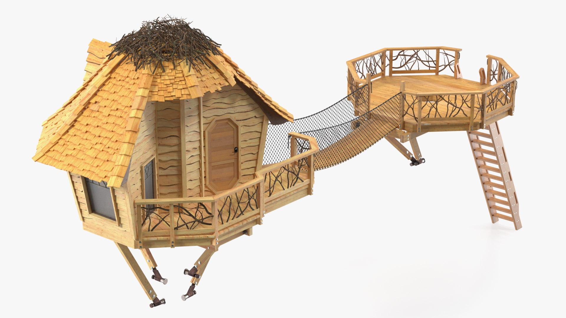 3D Wooden Tree House Large model - TurboSquid 2099307