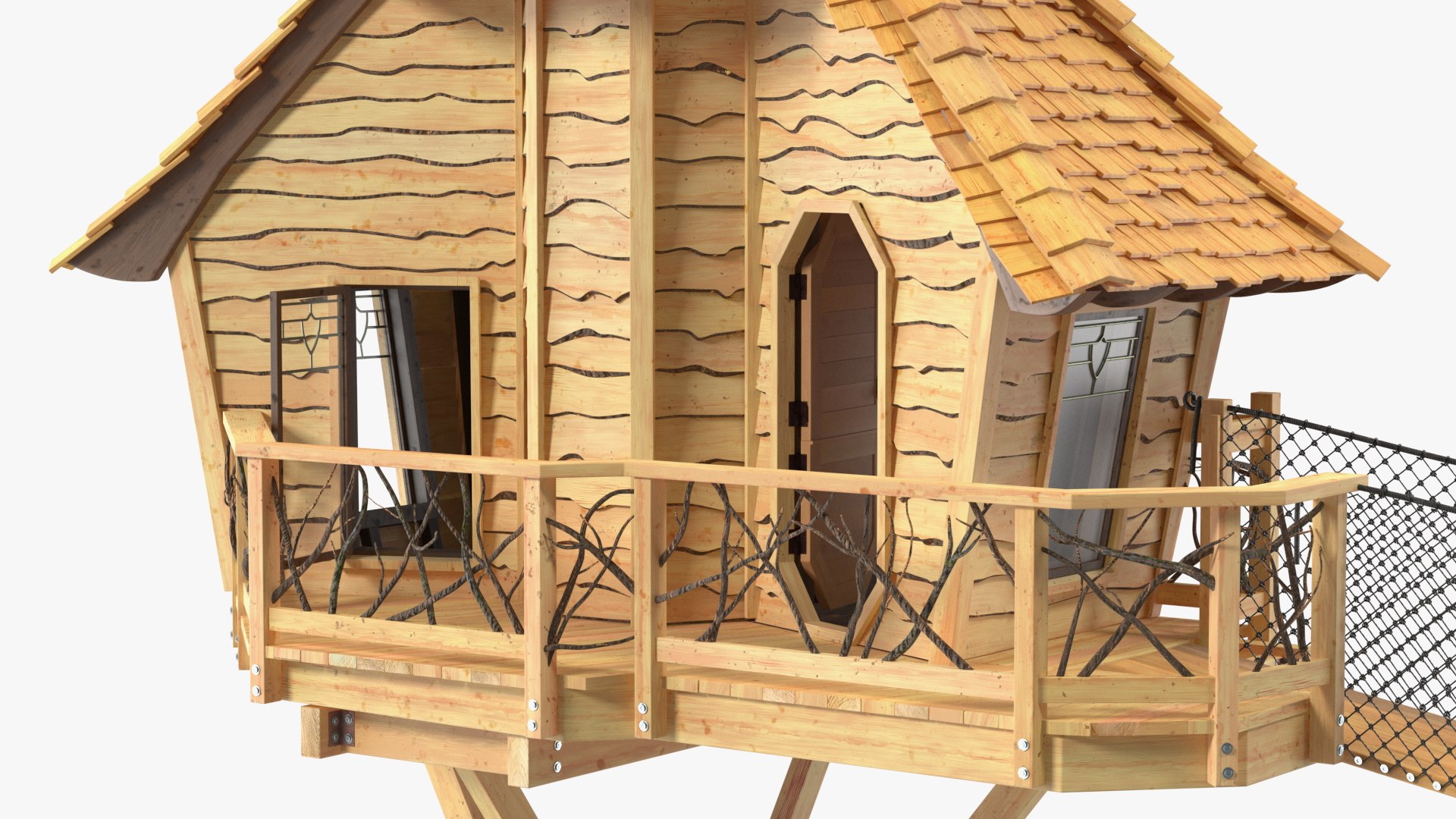 3D Wooden Tree House Large model - TurboSquid 2099307