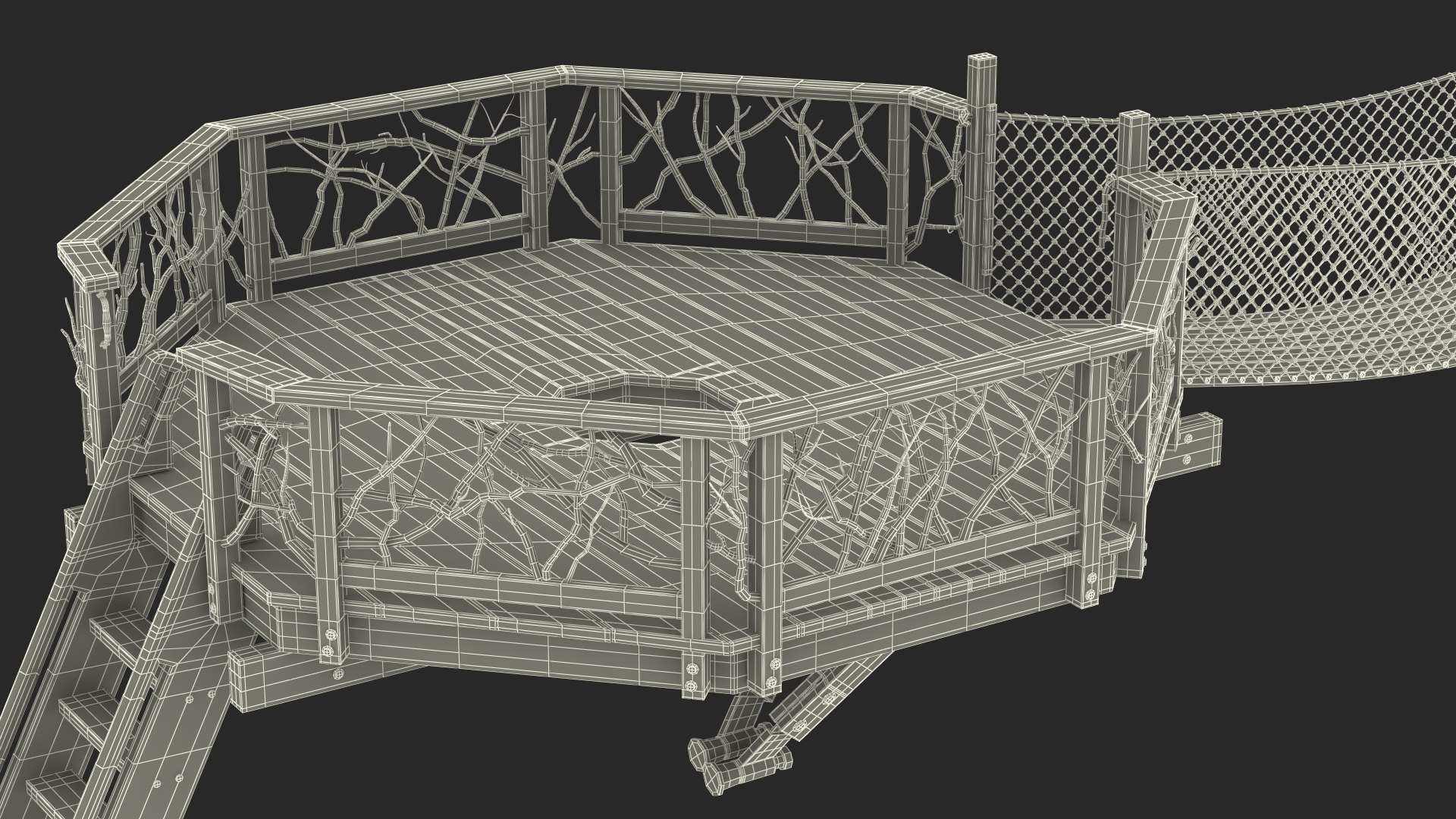 3D Wooden Tree House Large Model - TurboSquid 2099307