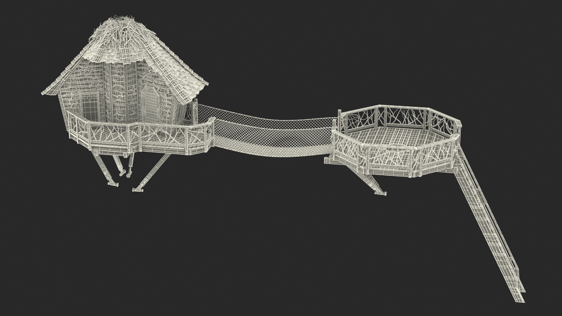 3D Wooden Tree House Large Model - TurboSquid 2099307