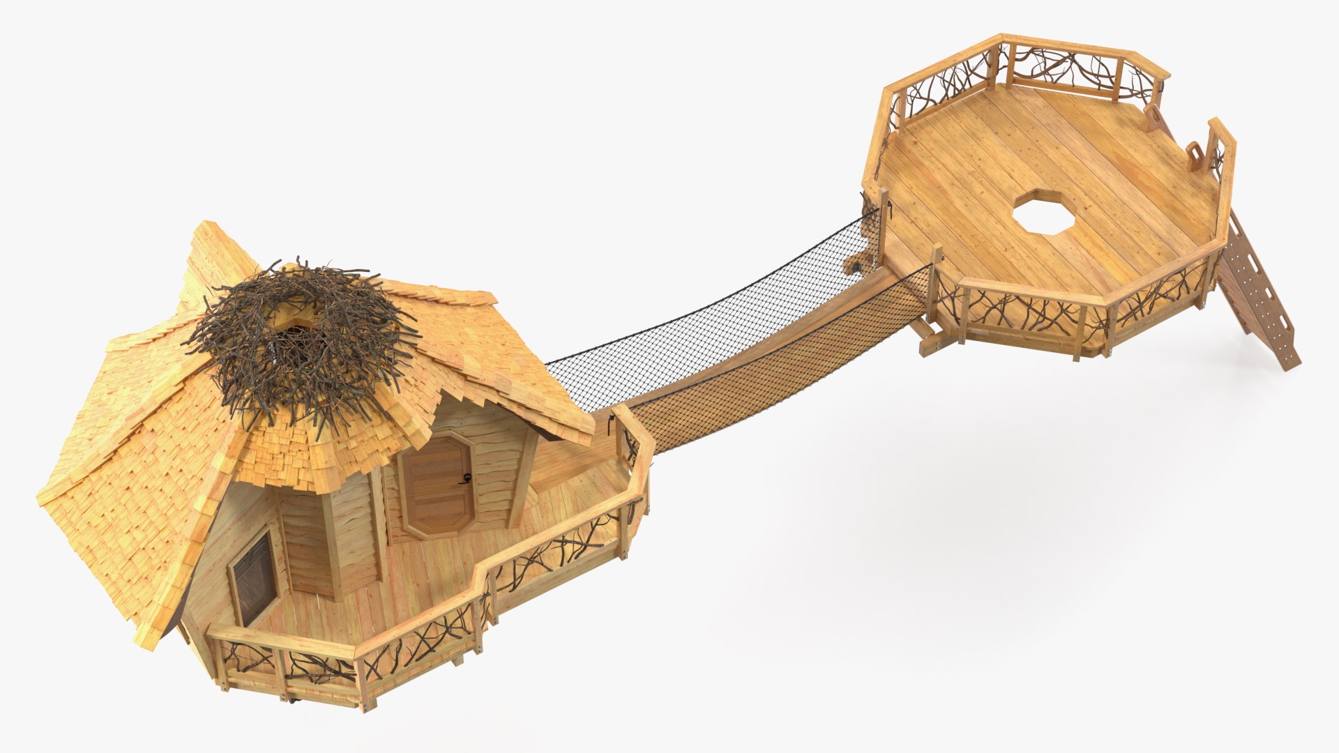 3D Wooden Tree House Large model - TurboSquid 2099307