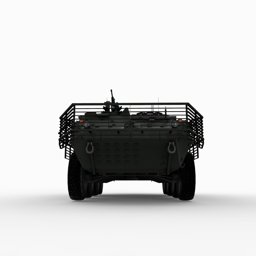 M1126 Slat Armor 3d Model
