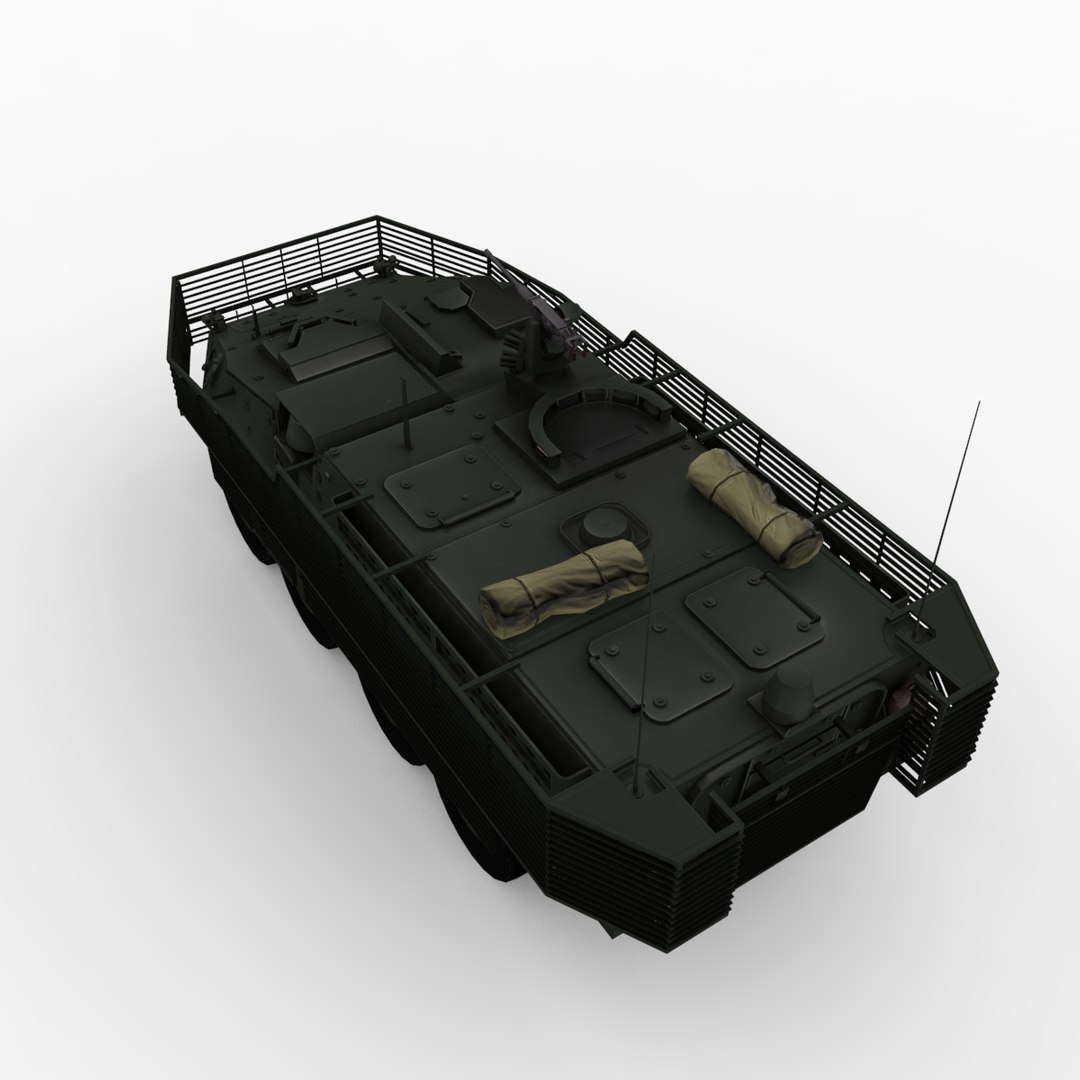 M1126 Slat Armor 3d Model