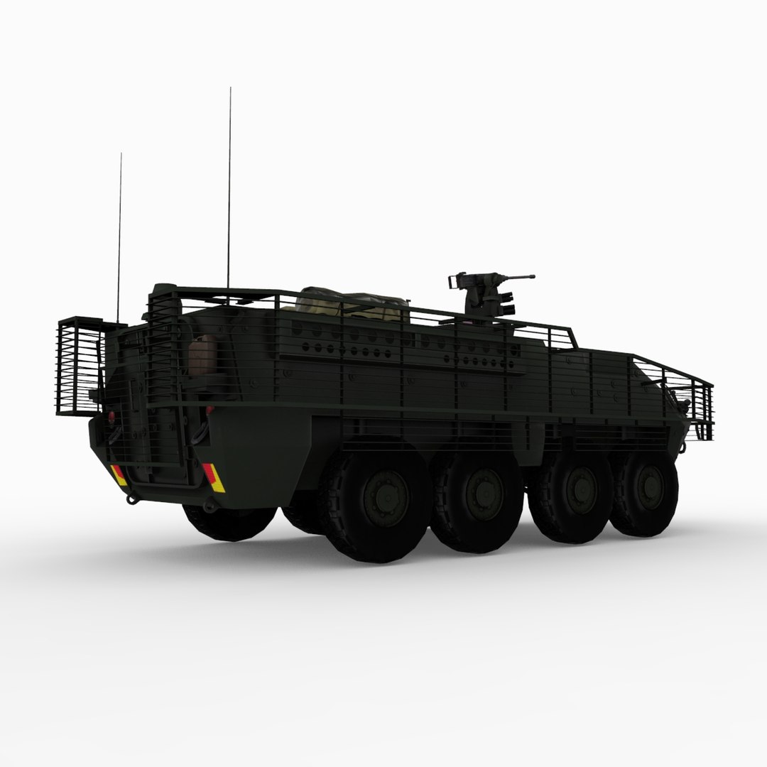 M1126 Slat Armor 3d Model