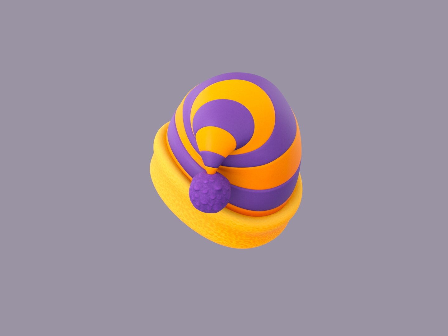 3D Model Hat052 Striped Nightcap - TurboSquid 2337184