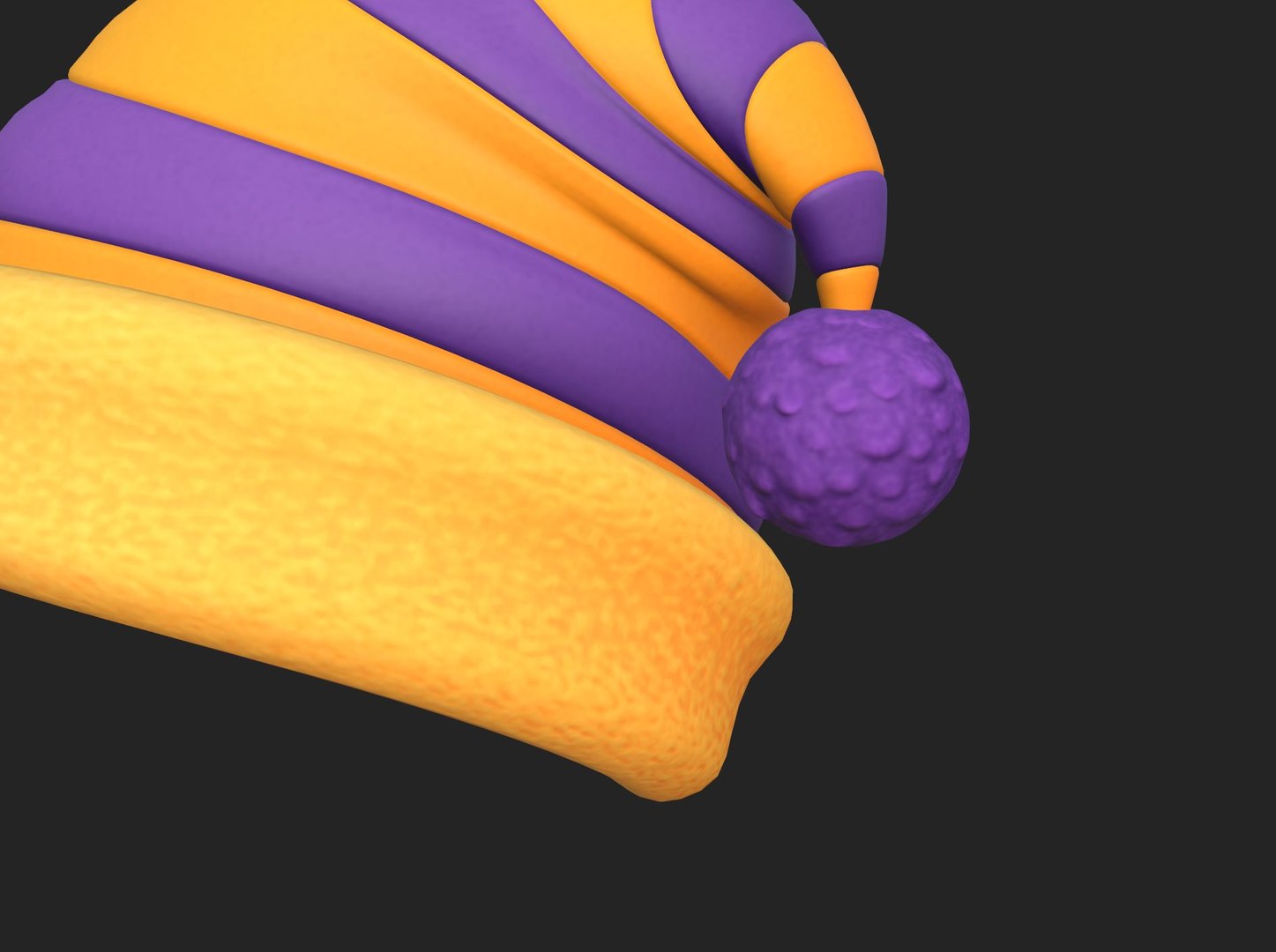 3D Model Hat052 Striped Nightcap - TurboSquid 2337184