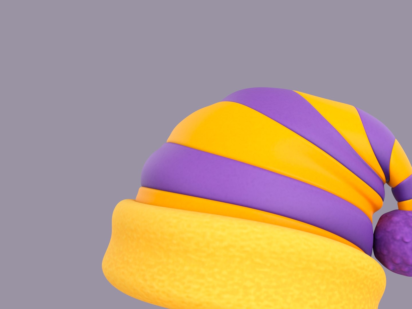 3D Model Hat052 Striped Nightcap - TurboSquid 2337184