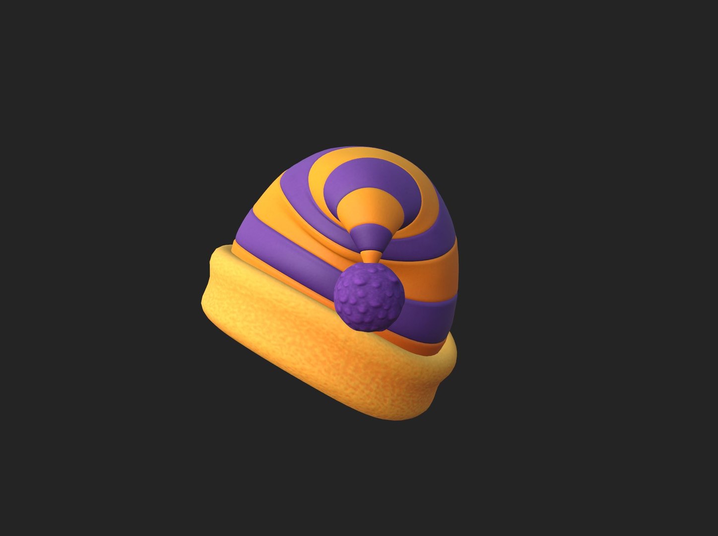 3D Model Hat052 Striped Nightcap - TurboSquid 2337184