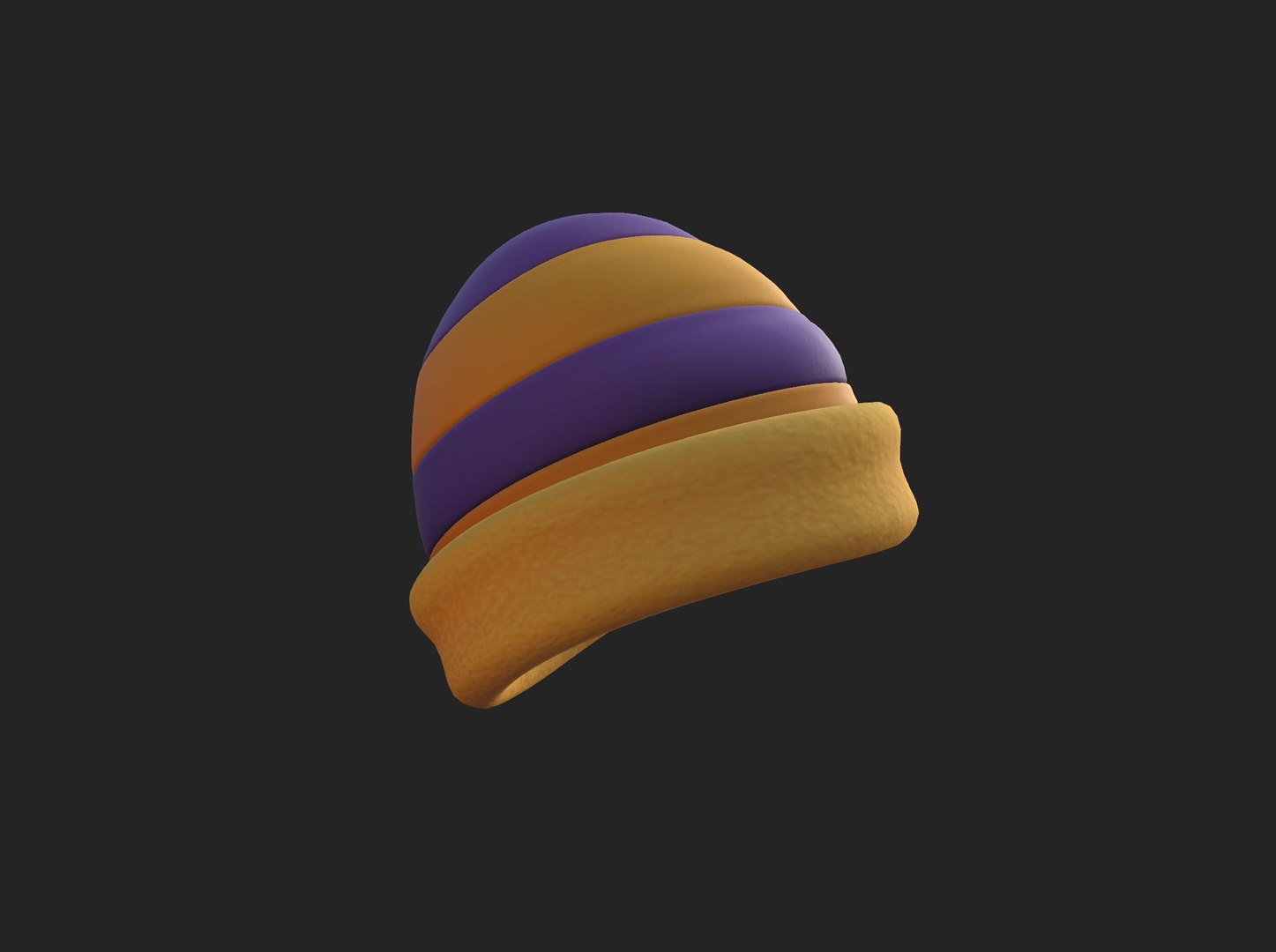 3D Model Hat052 Striped Nightcap - TurboSquid 2337184