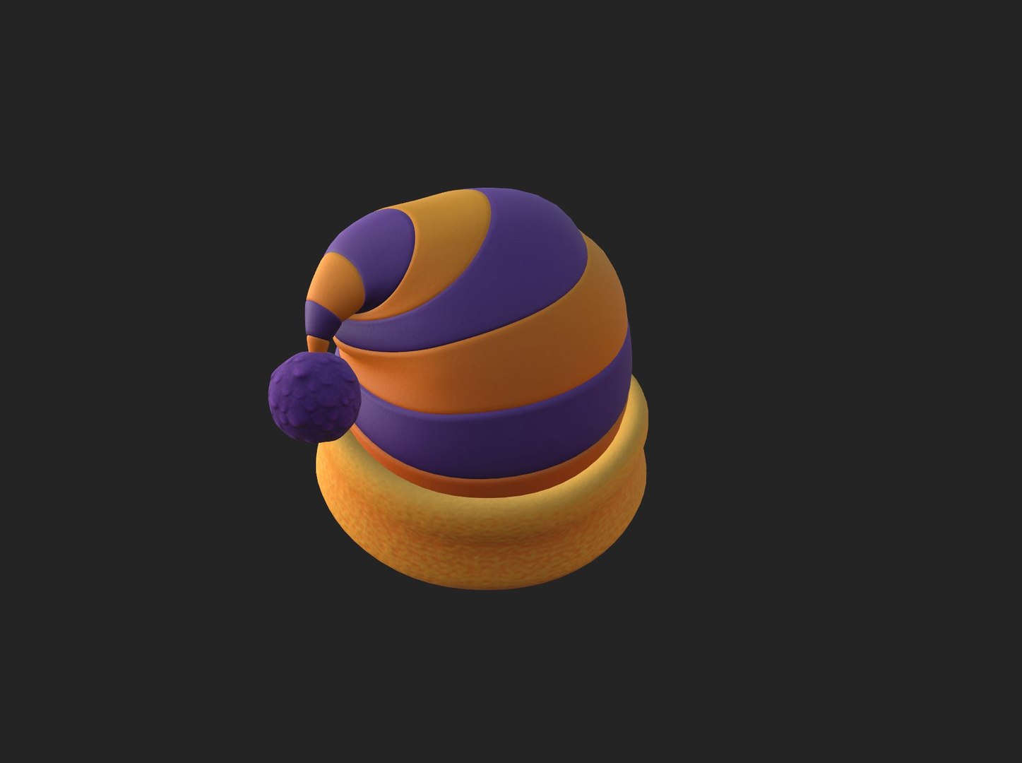 3D Model Hat052 Striped Nightcap - TurboSquid 2337184