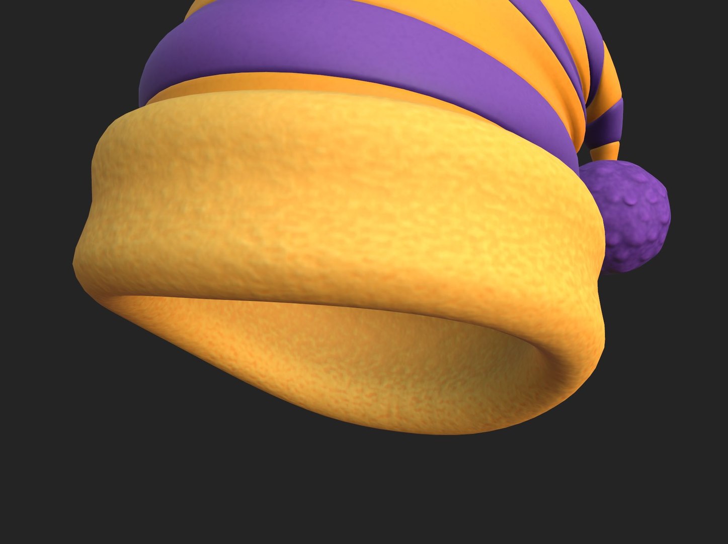 3D Model Hat052 Striped Nightcap - TurboSquid 2337184