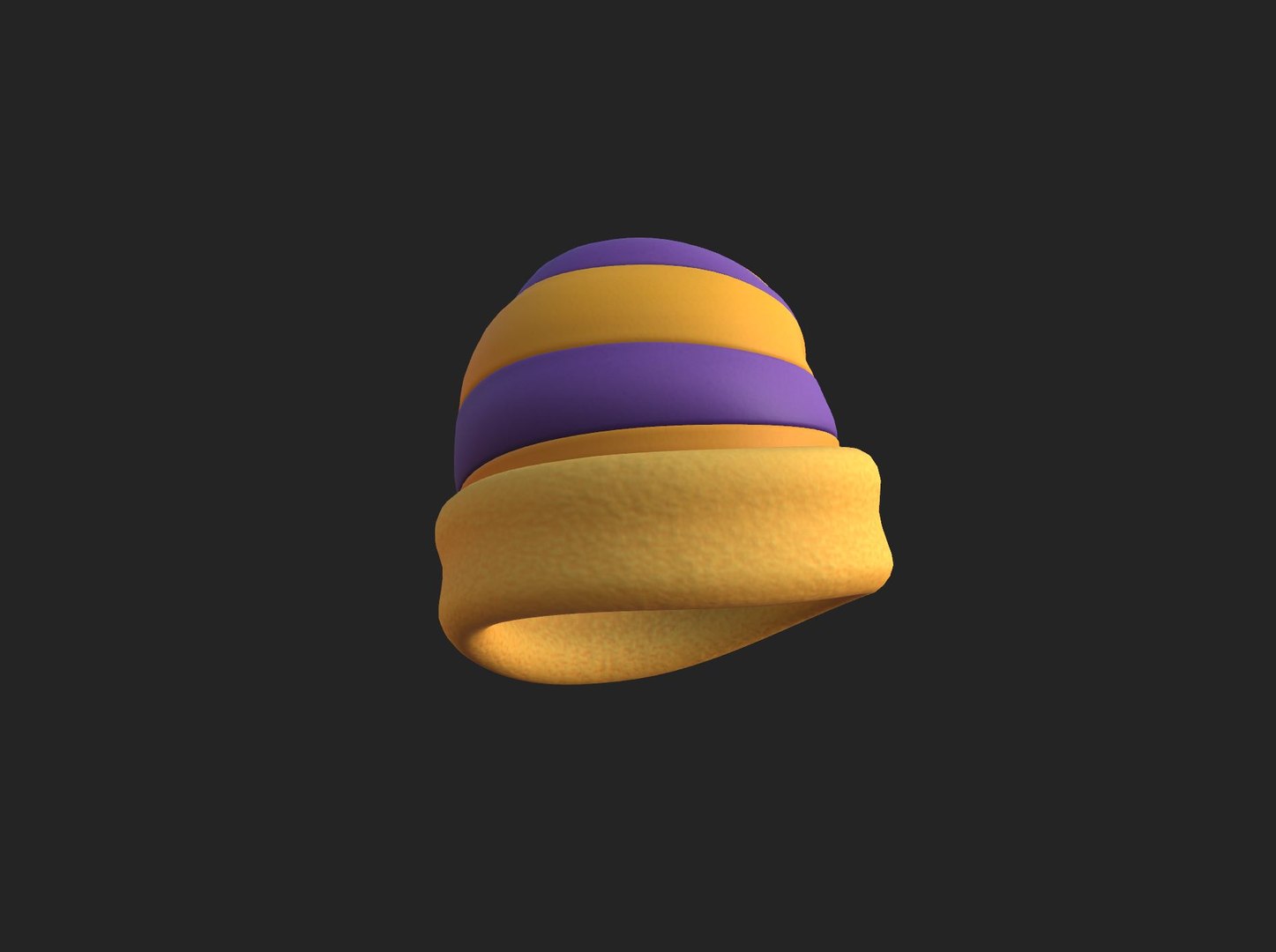 3D Model Hat052 Striped Nightcap - TurboSquid 2337184