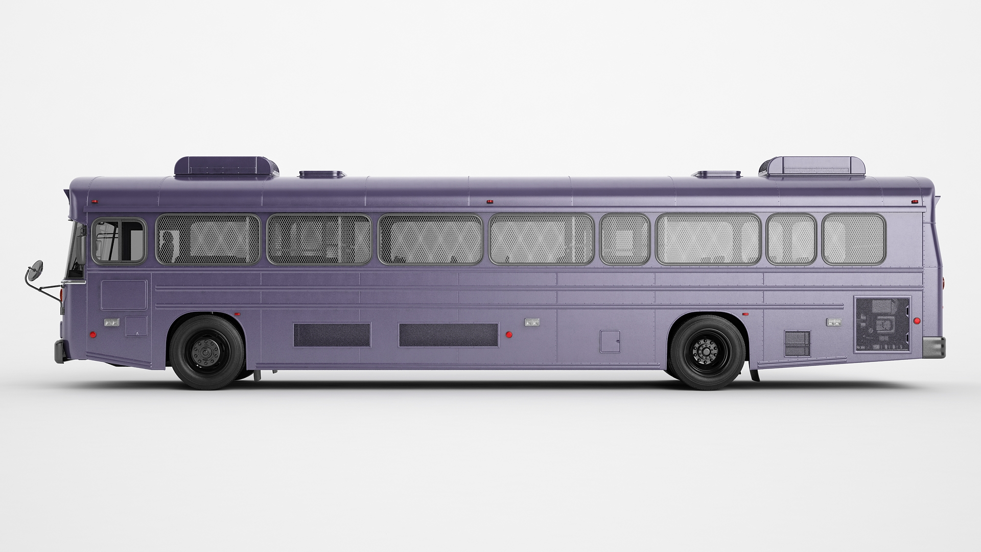 Prison Bus Generic 02 3D model - TurboSquid 1793490