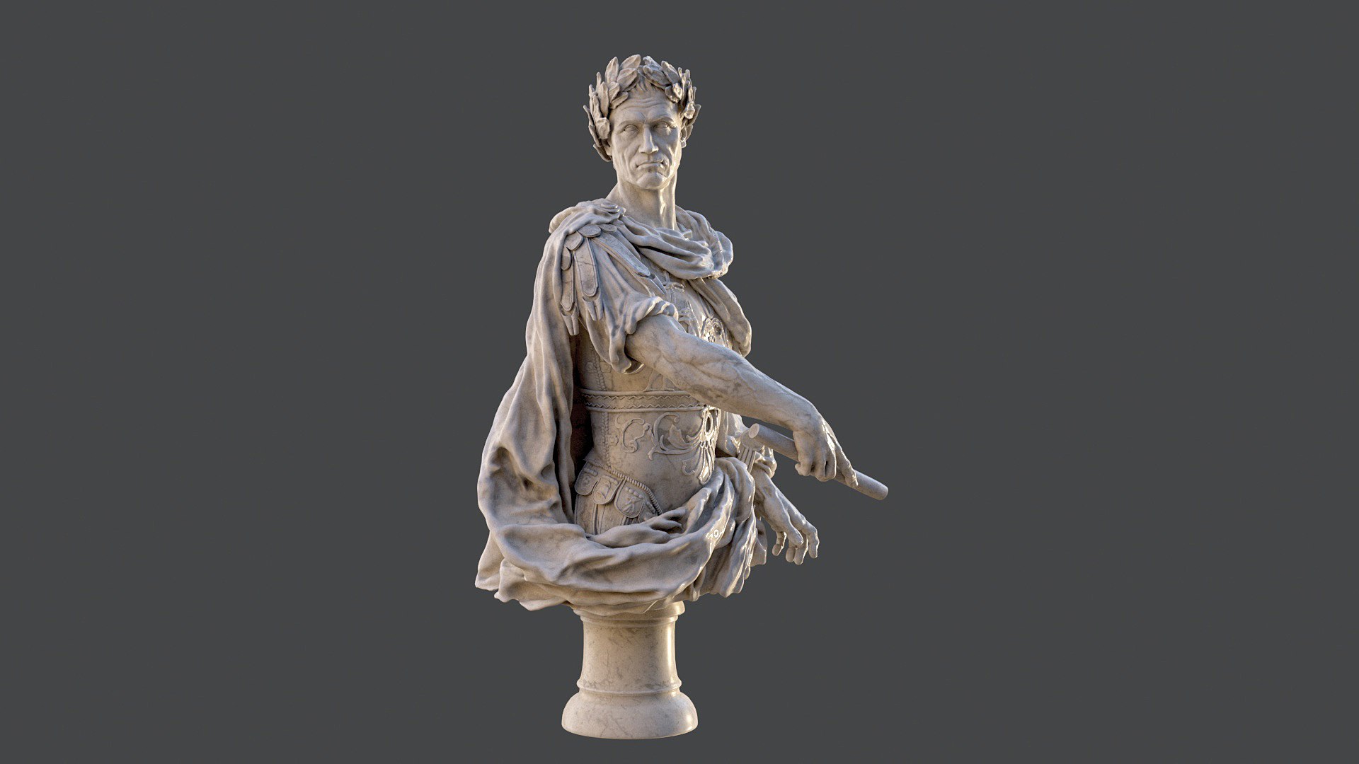 3D Caesar Bust - TurboSquid 1473269