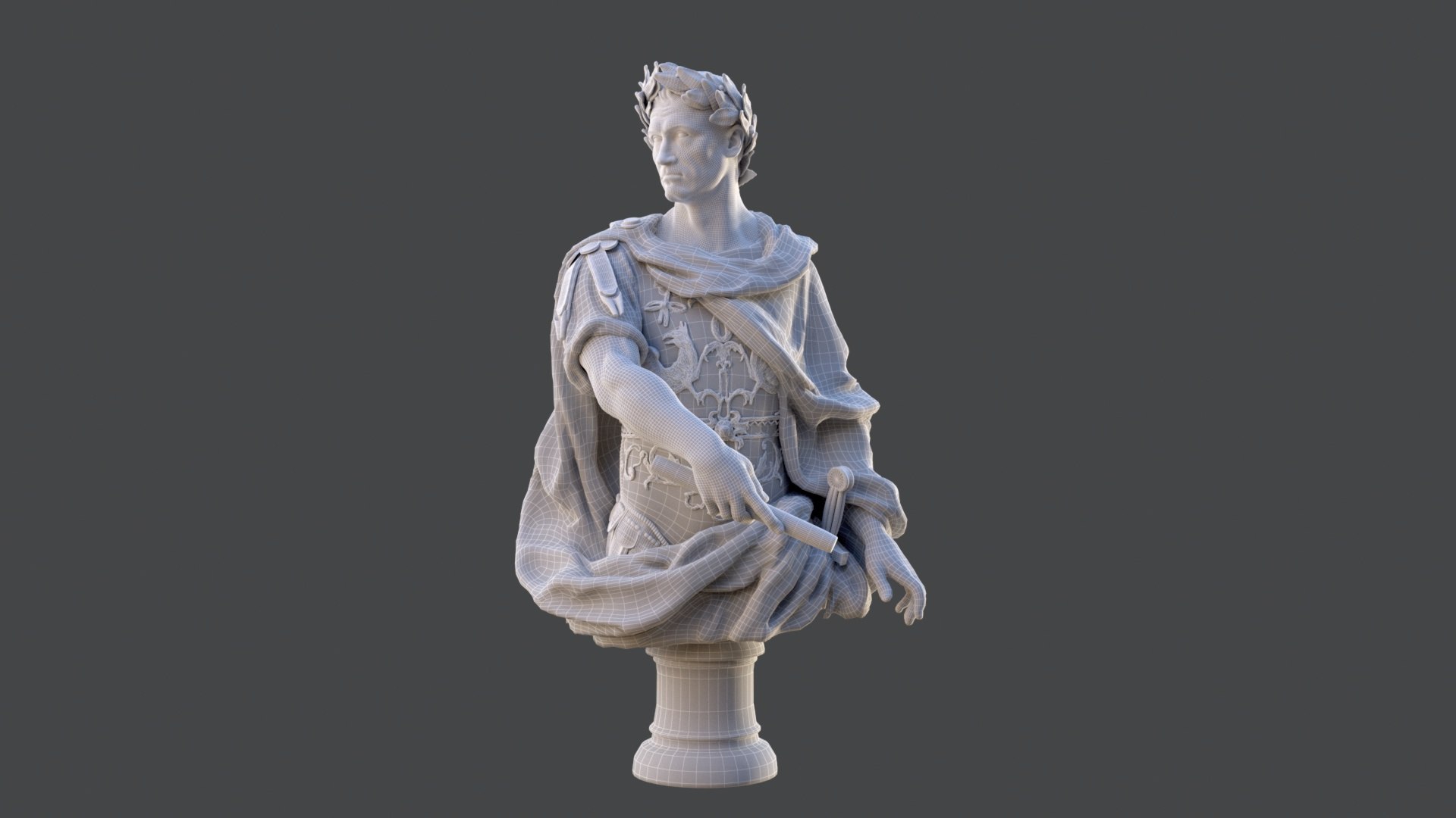 3D Caesar Bust - TurboSquid 1473269