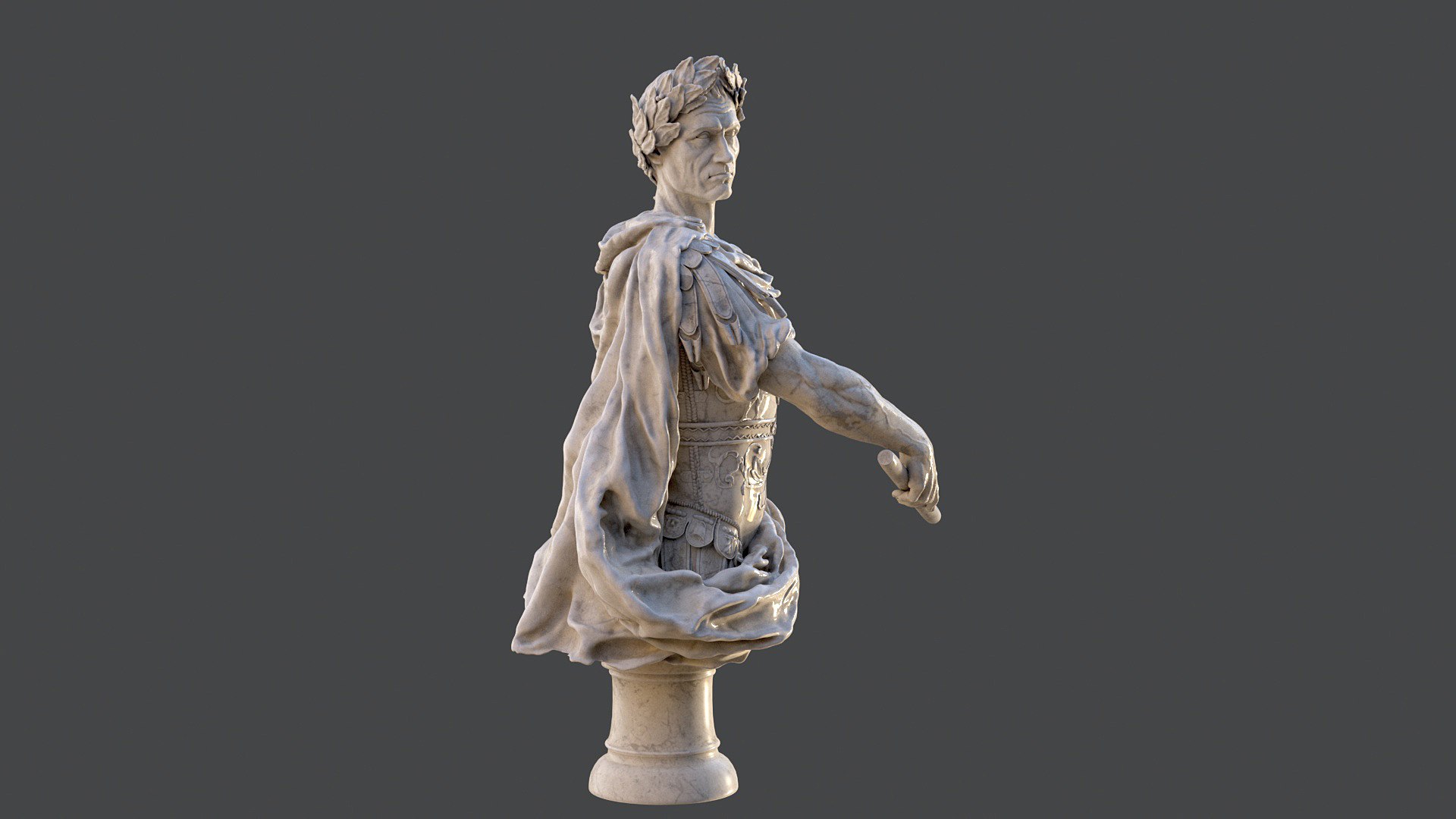 3D Caesar Bust - TurboSquid 1473269