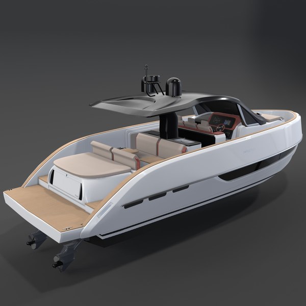modelo 3d Invictus TT420 Yate a motor de lujo - TurboSquid 2121850