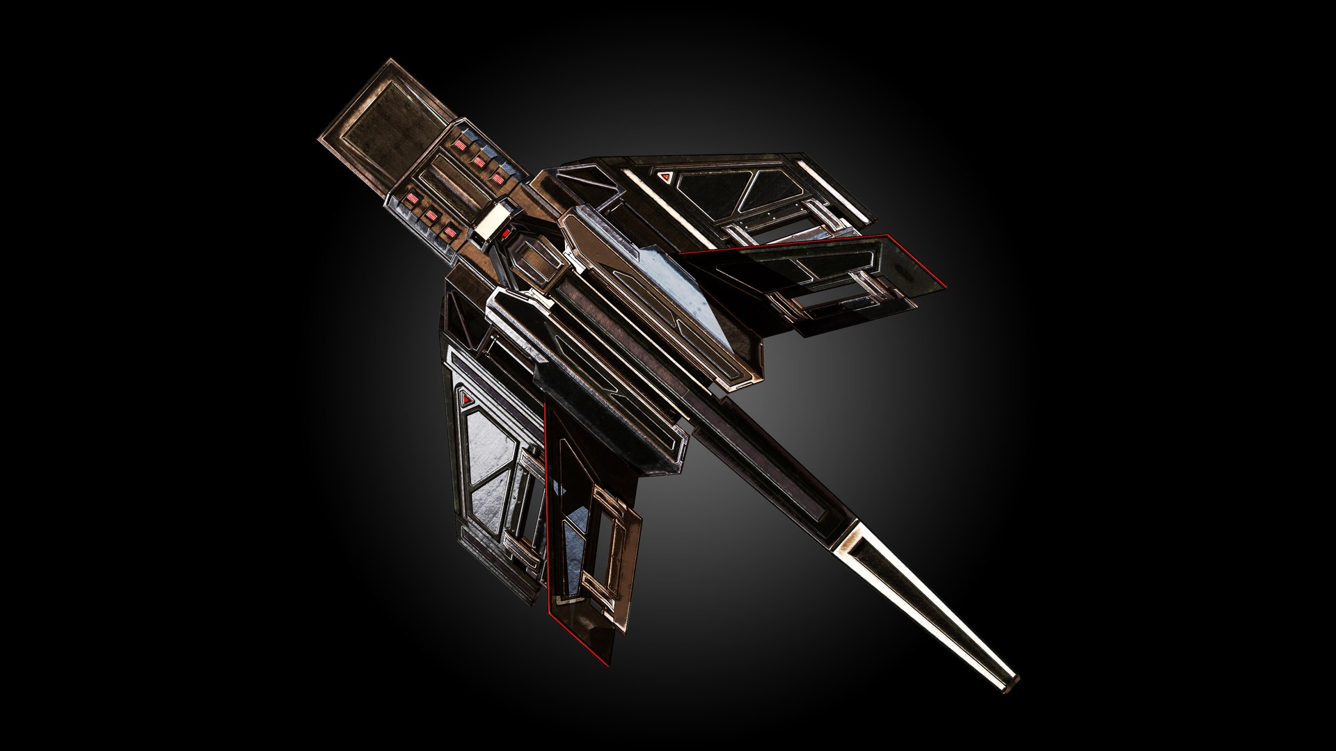 3D Spaceship Tail B - TurboSquid 1551653