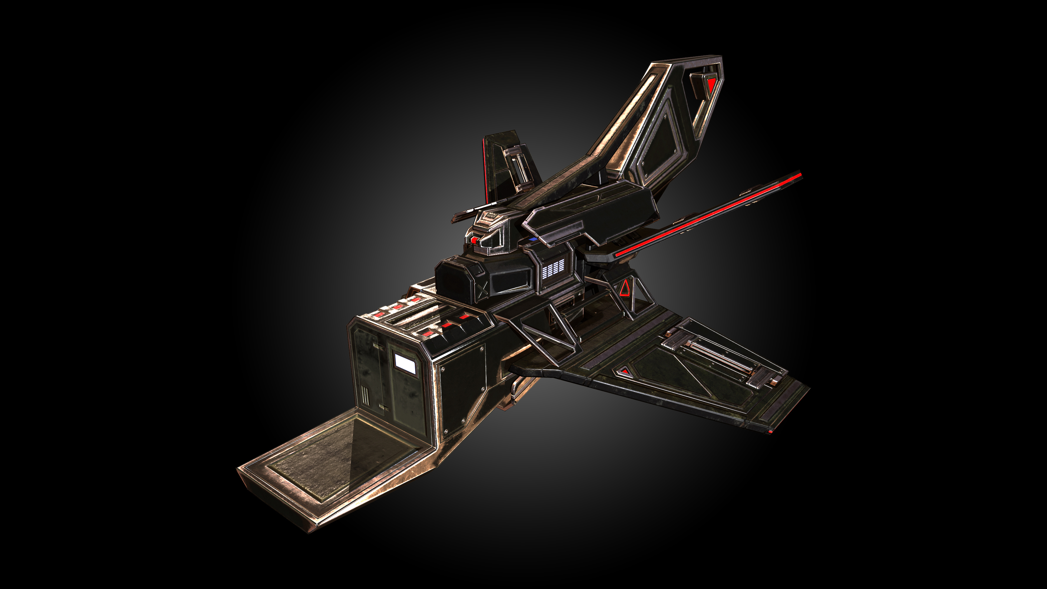 3D spaceship tail b - TurboSquid 1551653