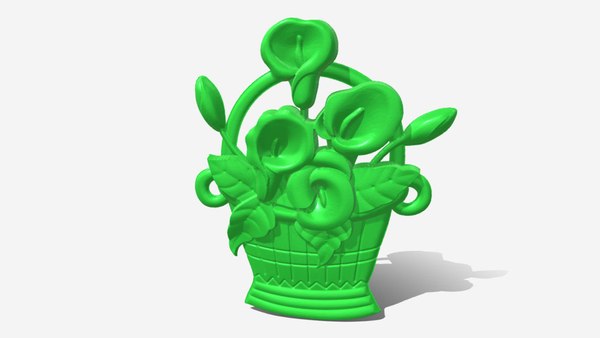 3D basket flower model - TurboSquid 2034973