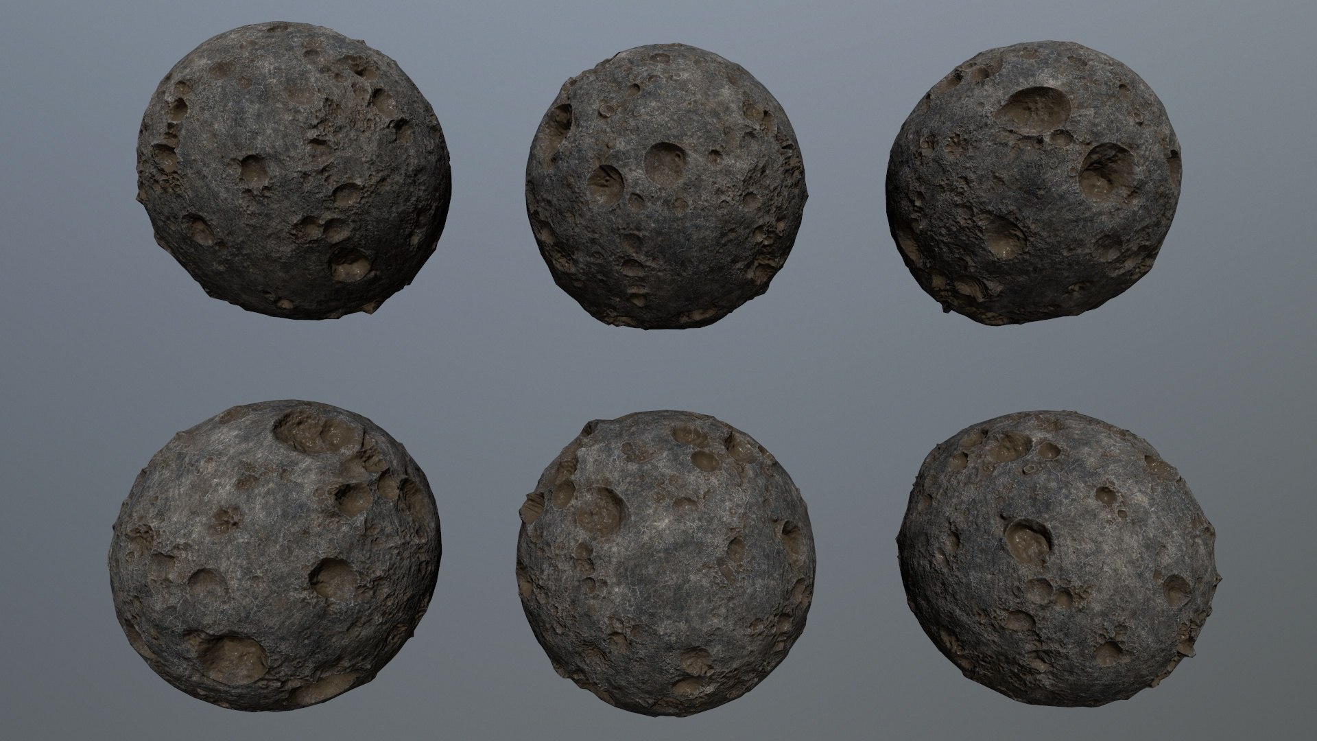 3D Asteroid Set Model - TurboSquid 1742968