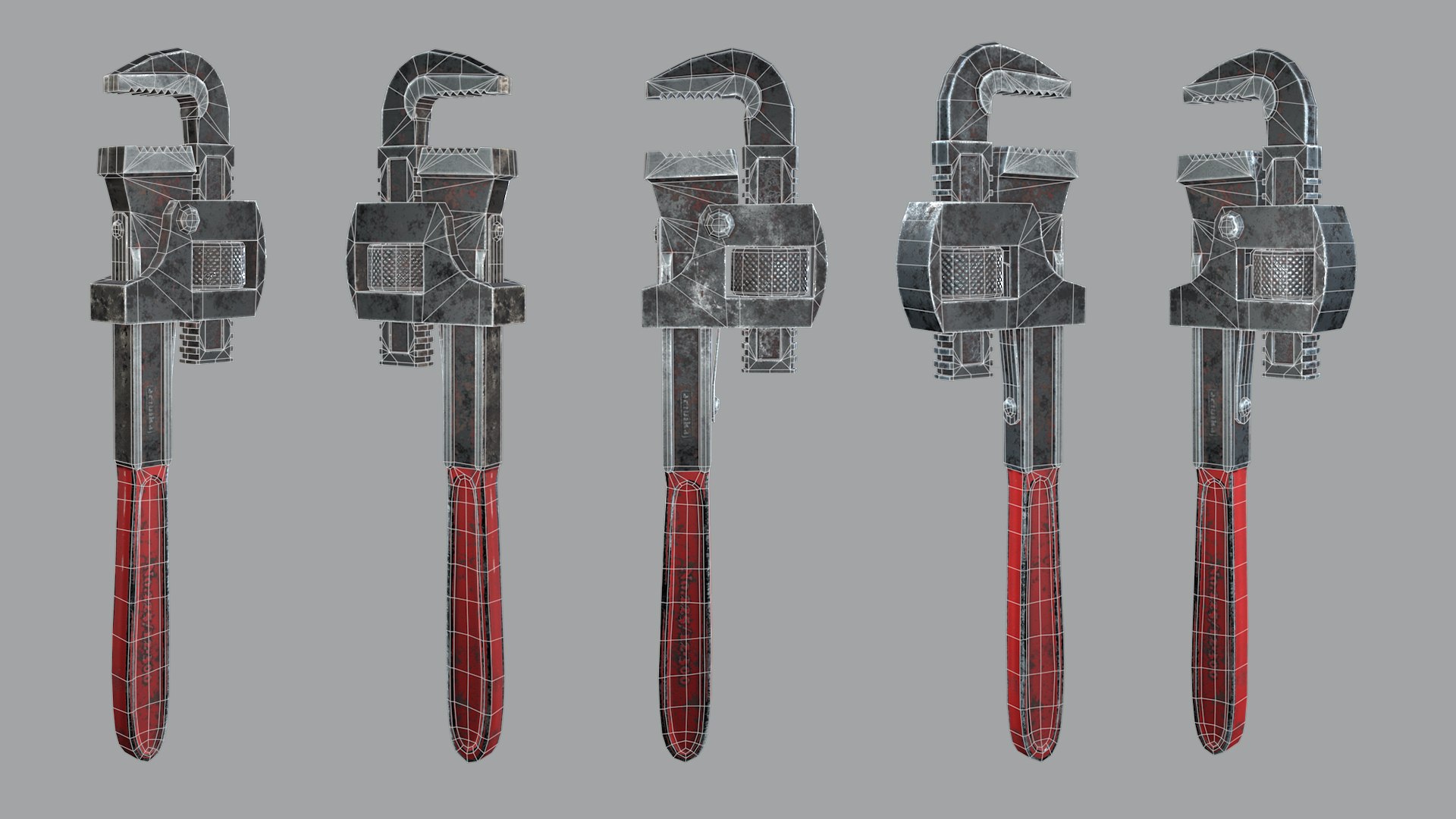 3D Pipe Wrench Model - TurboSquid 2094255