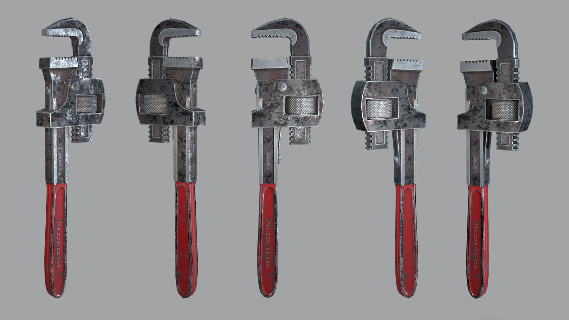 3D Pipe Wrench Model - TurboSquid 2094255