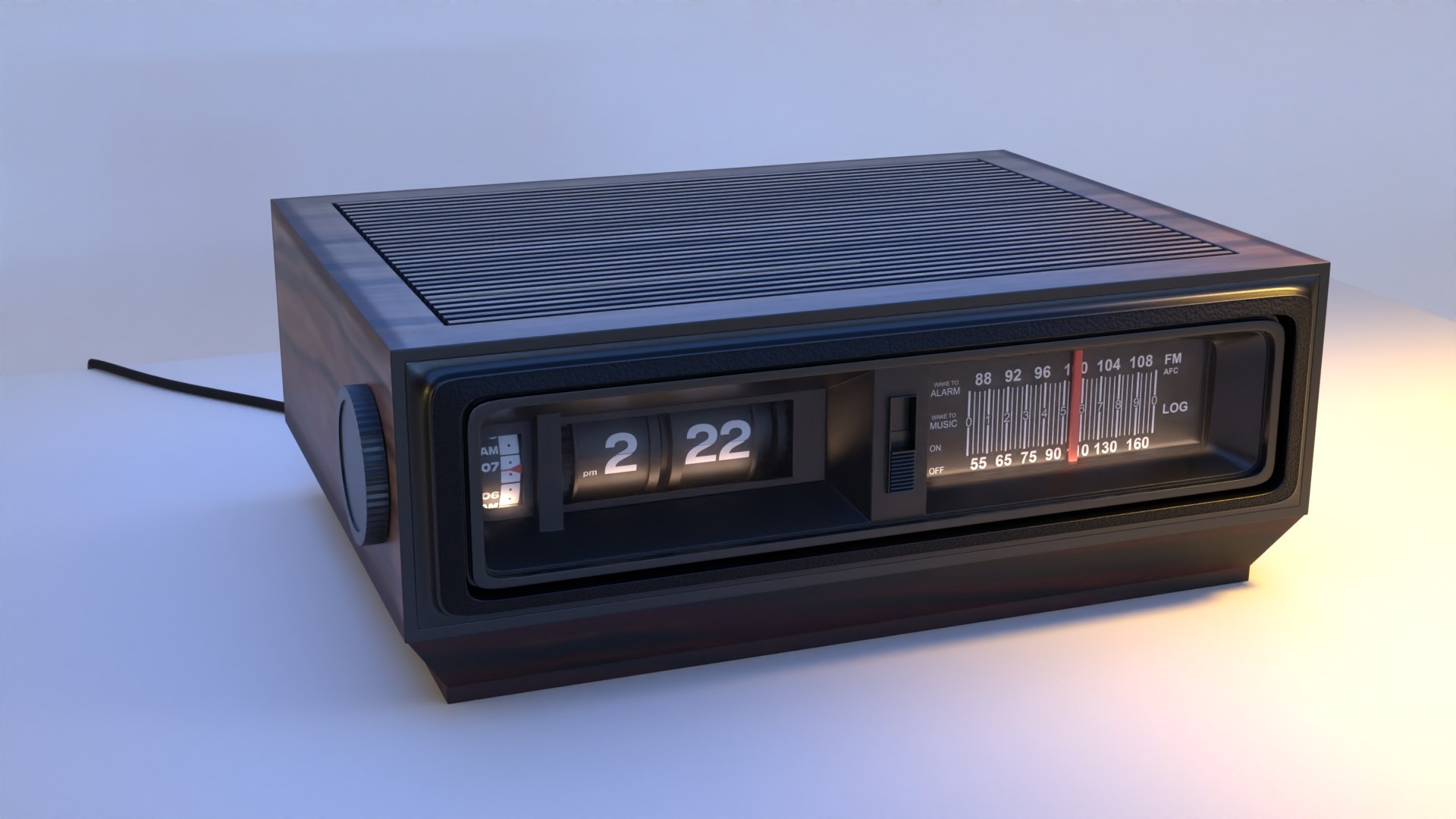 3D Vintage Bedside Clock Model - TurboSquid 2112846