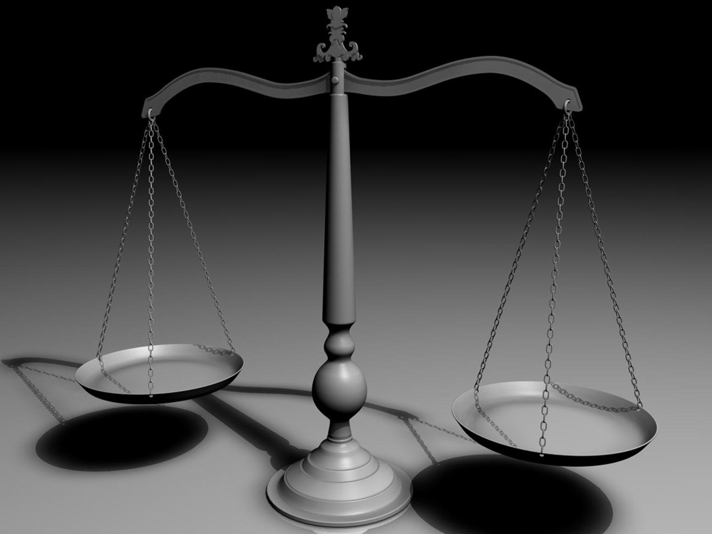 3d Model Scales Justice