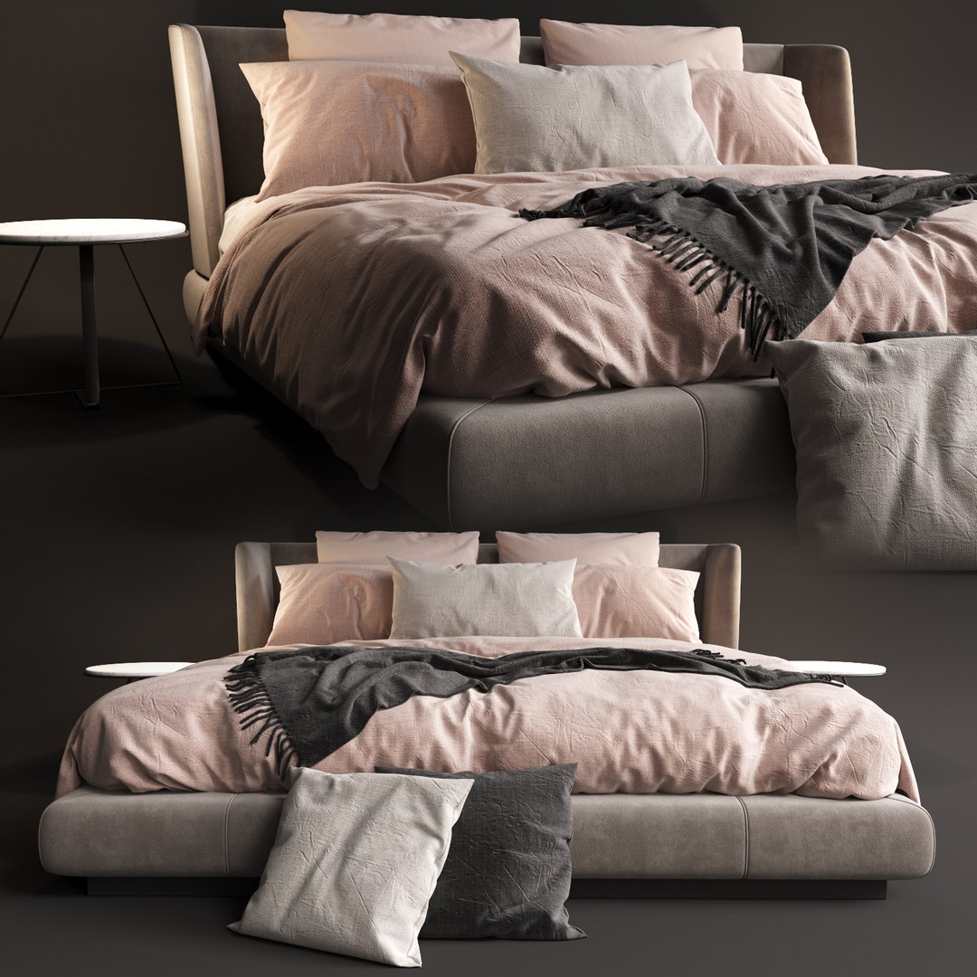 Creed Bed 3D Model - TurboSquid 1773011