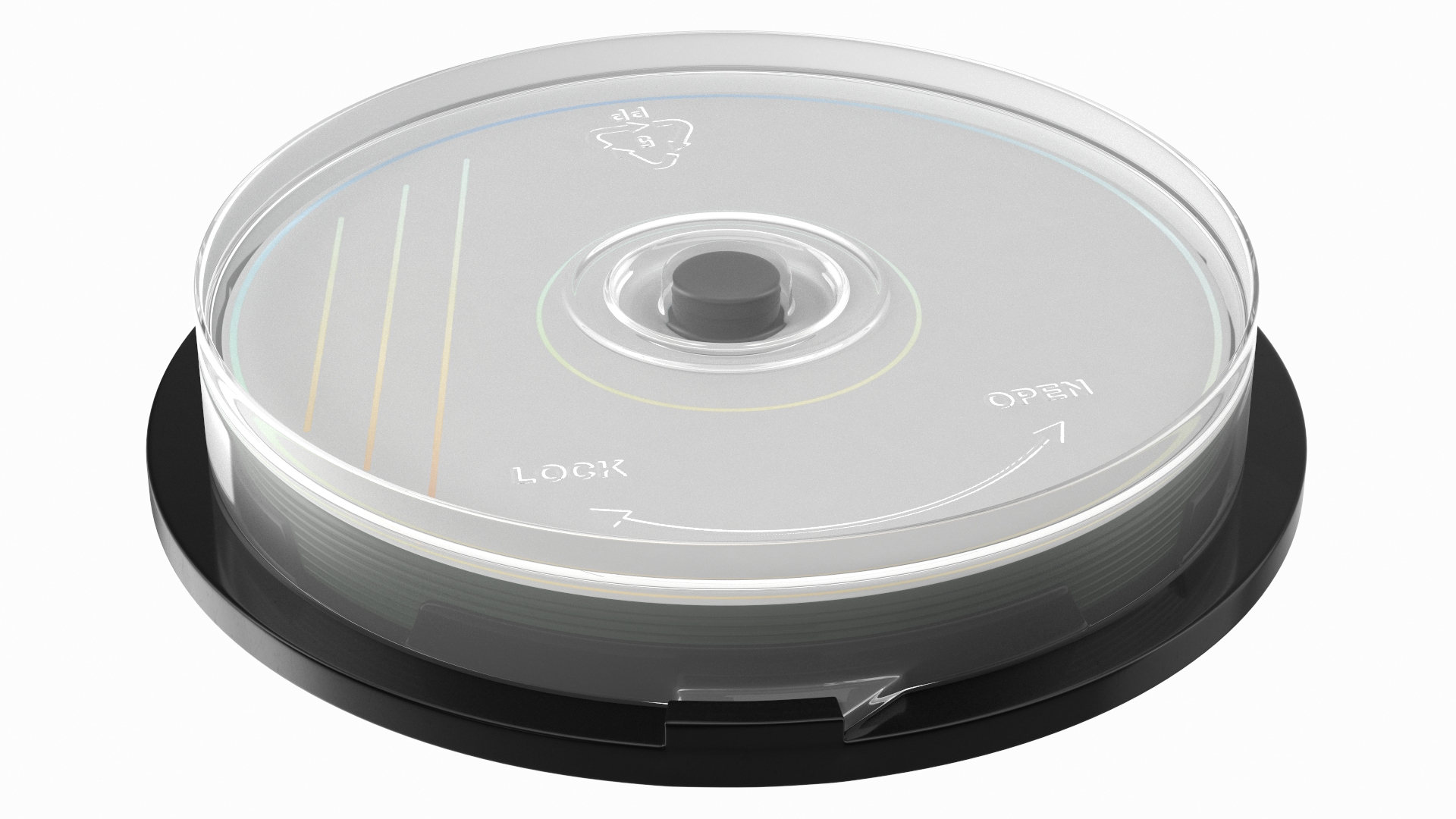 Spindle Box With 10 Discs Pack 3D Model - TurboSquid 1806943