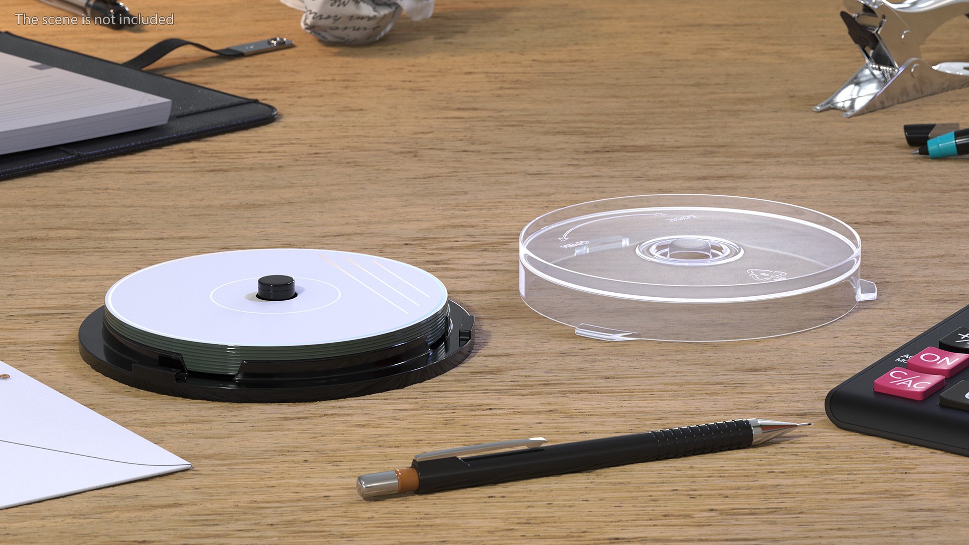 Spindle Box With 10 Discs Pack 3D Model - TurboSquid 1806943