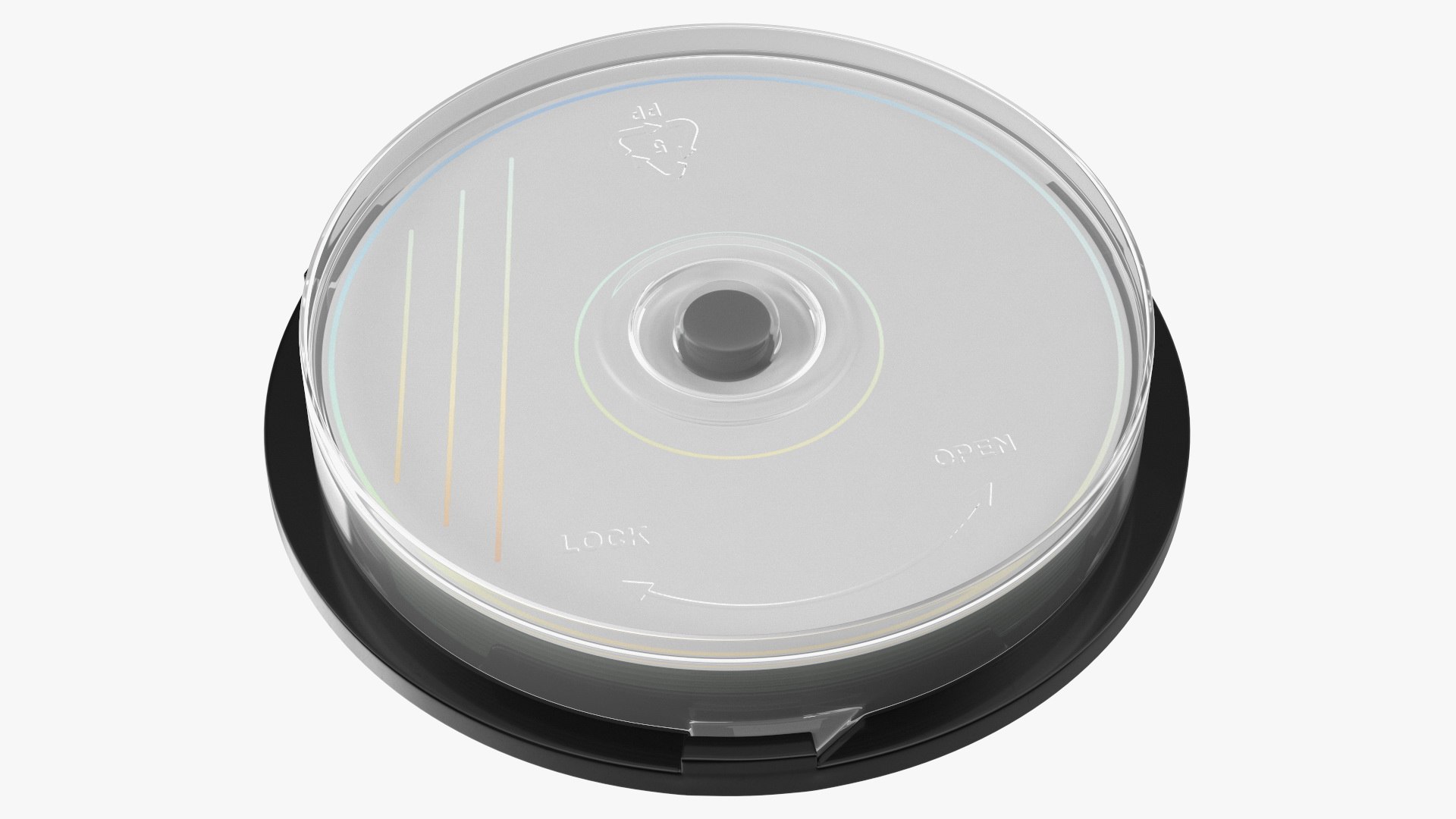 Spindle Box with 10 Discs Pack 3D model - TurboSquid 1806943