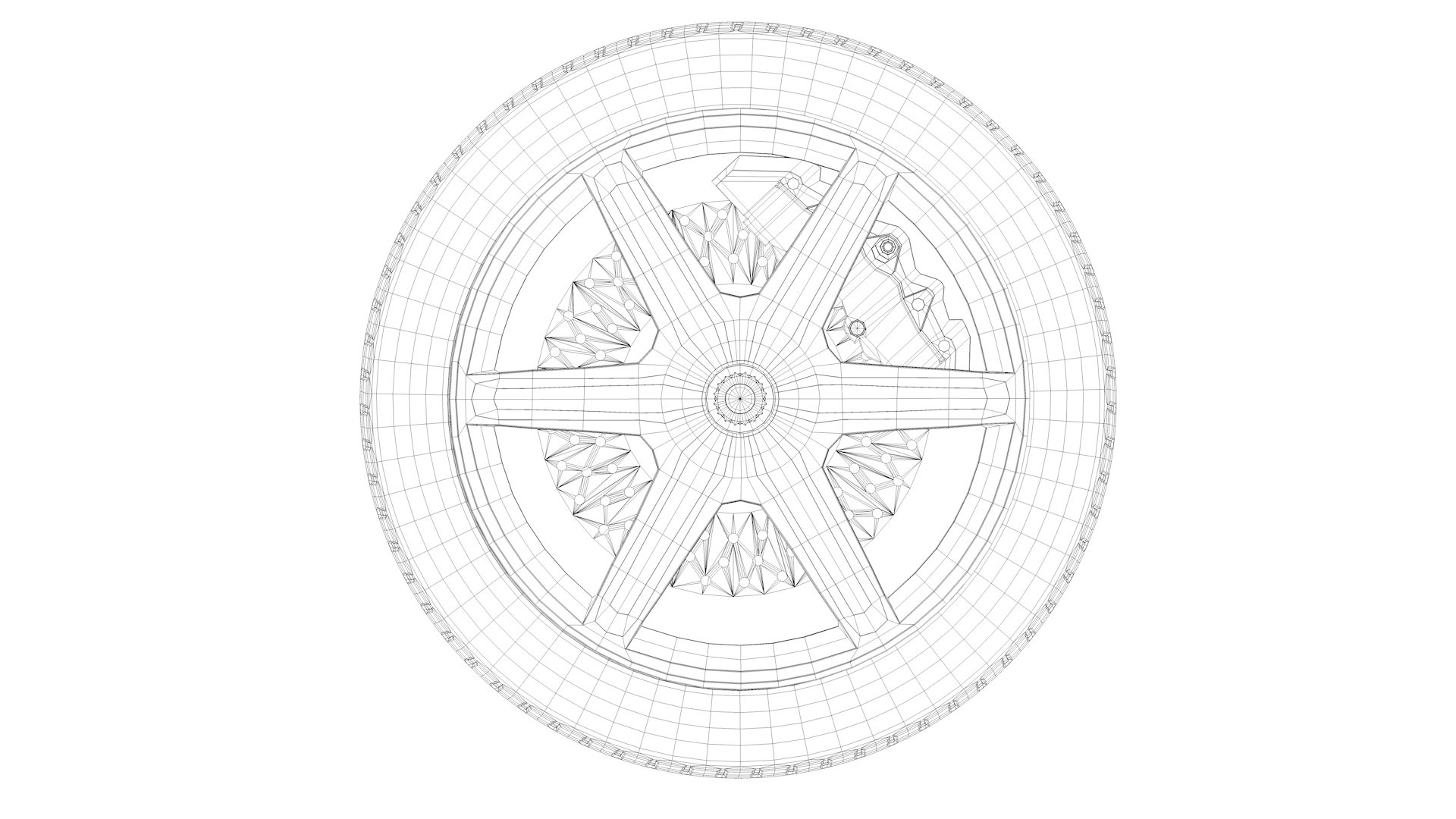 Free 3D Wheel With An Unusual Attachment Free 3D Model Model ...