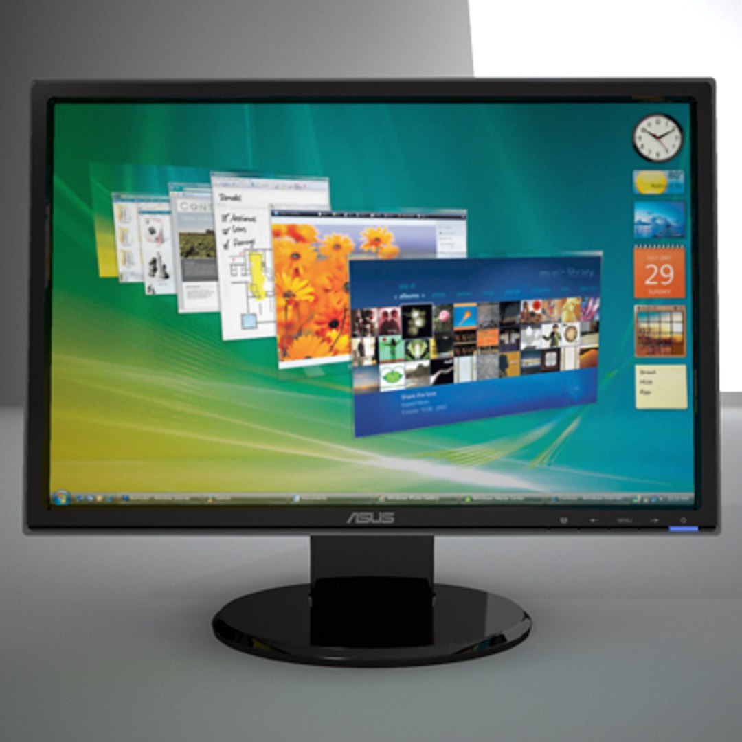 3d Lcd Display Monitor Model