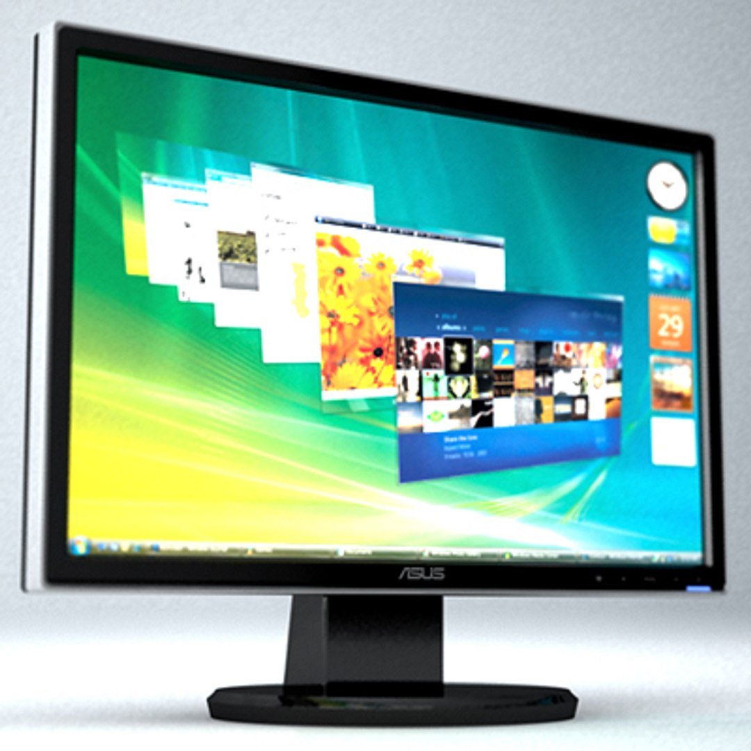 3d Lcd Display Monitor Model