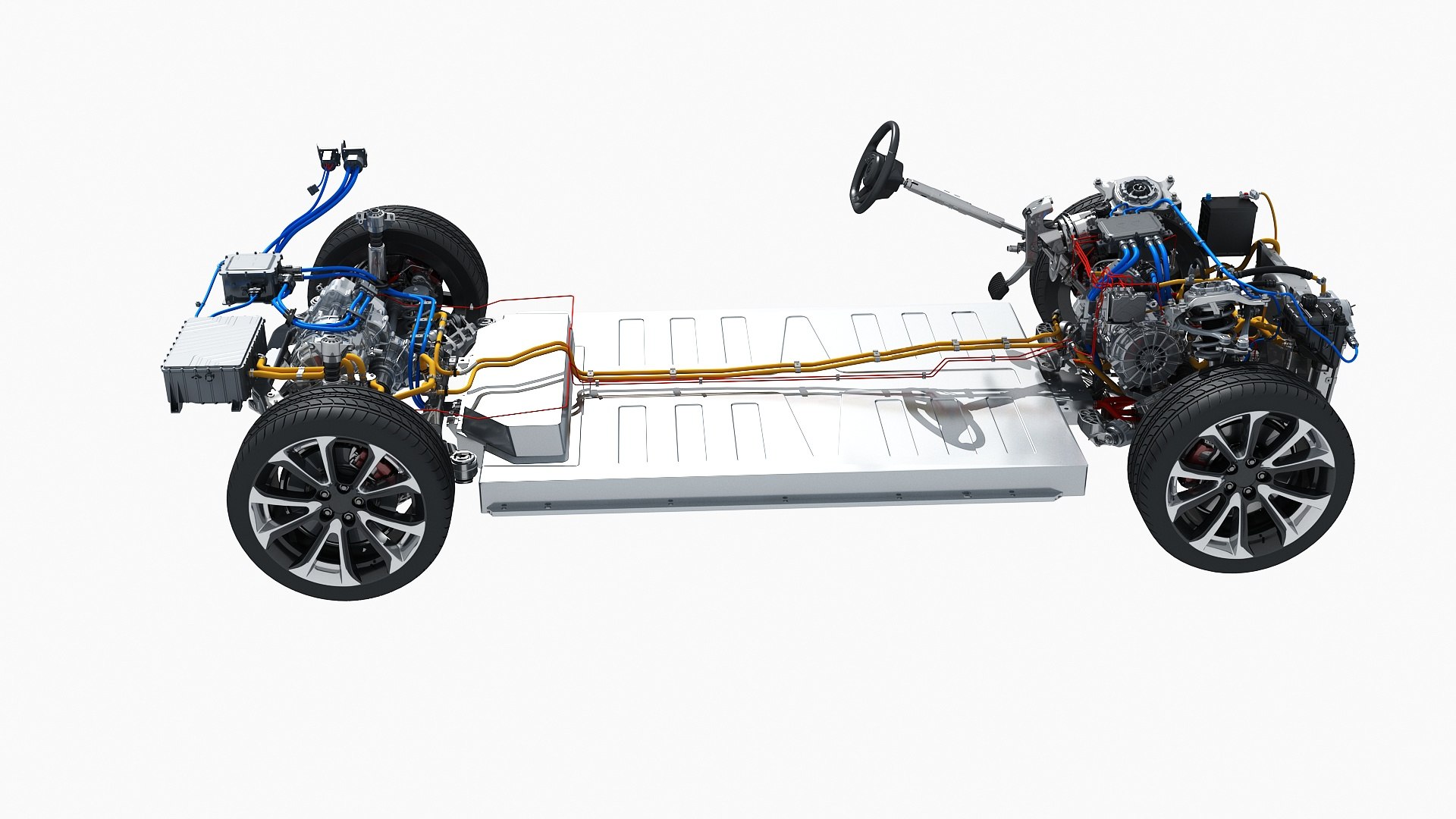 3D model Electric Car Chassis 02 - TurboSquid 1991634