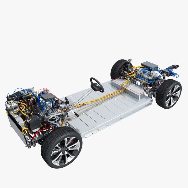 modelo 3d Electric Car Chassis 02 - TurboSquid 1991634