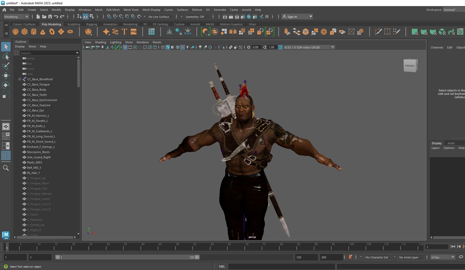 Realistic Rigged Medieval Warrior Soldier Character 3D Model 3D model ...