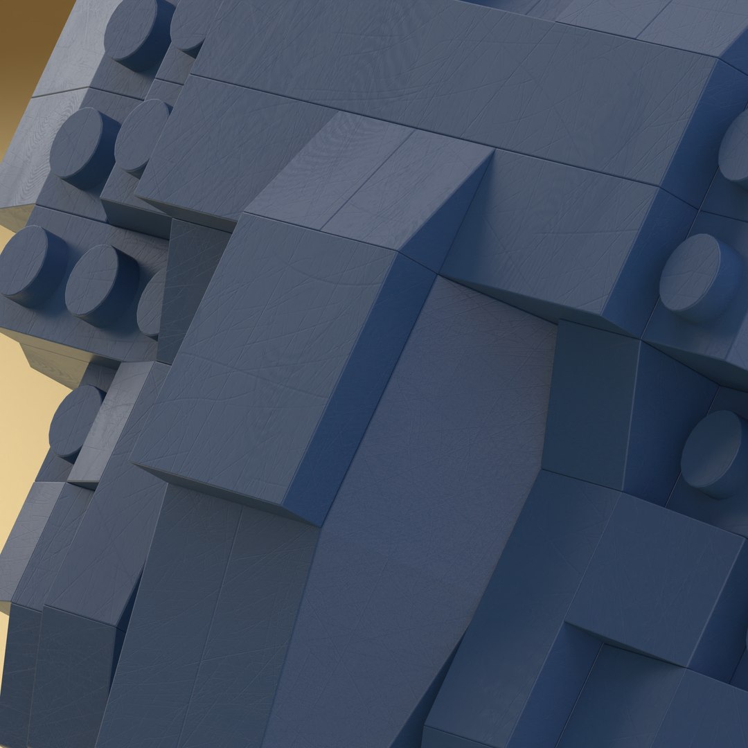 3D Heart Made From LEGO Bricks - TurboSquid 2046273