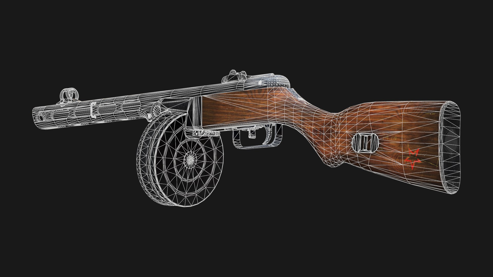 Ppsh-41 Modeled Pbr Model - TurboSquid 1472610