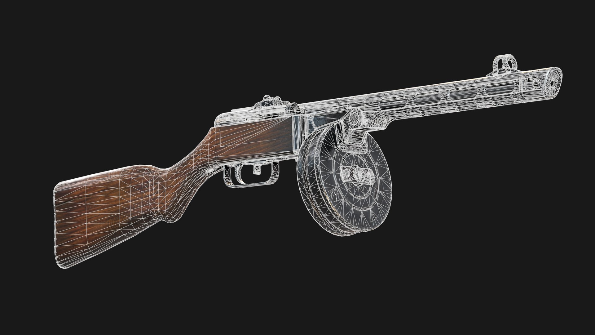 Ppsh-41 Modeled Pbr Model - TurboSquid 1472610