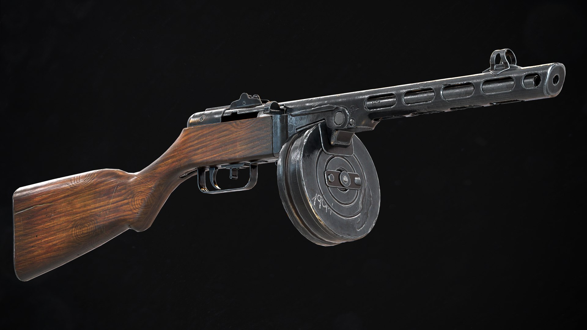 Ppsh-41 Modeled Pbr Model - TurboSquid 1472610